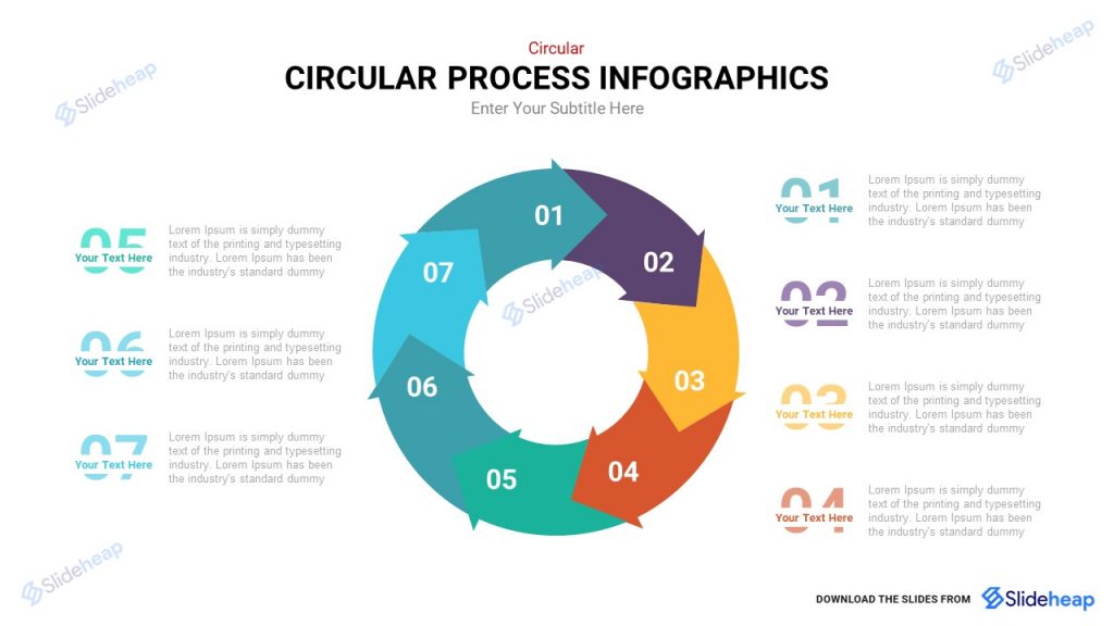 Circle diagram template for Google Slides and PowerPoint | Slideheap