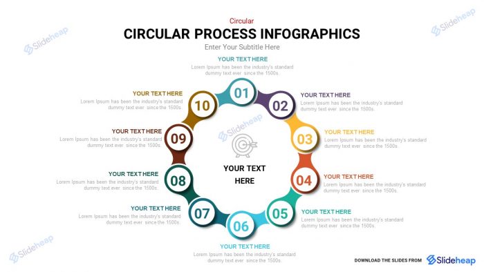 Circle diagram template for Google Slides and PowerPoint | Slideheap