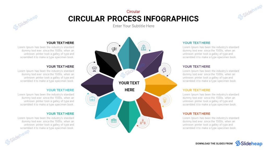 Circle diagram template for Google Slides and PowerPoint | Slideheap