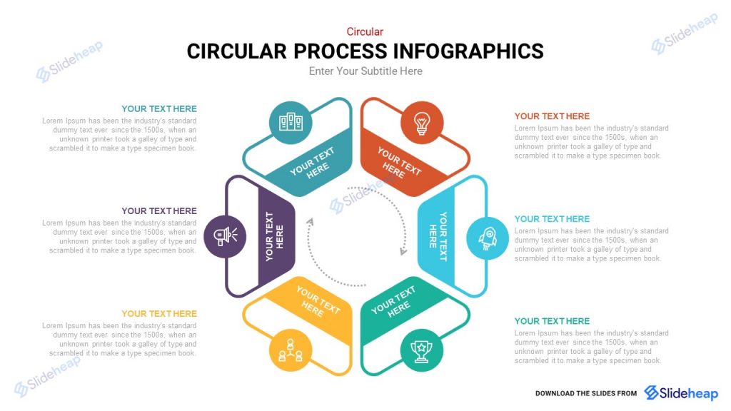 Circle diagram template for Google Slides and PowerPoint | Slideheap