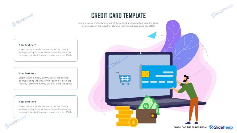Credit Card Presentation Template - SlideHeap