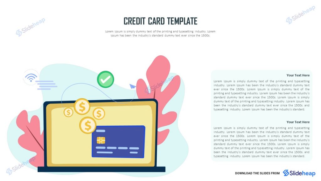 Credit Card Presentation Template - SlideHeap
