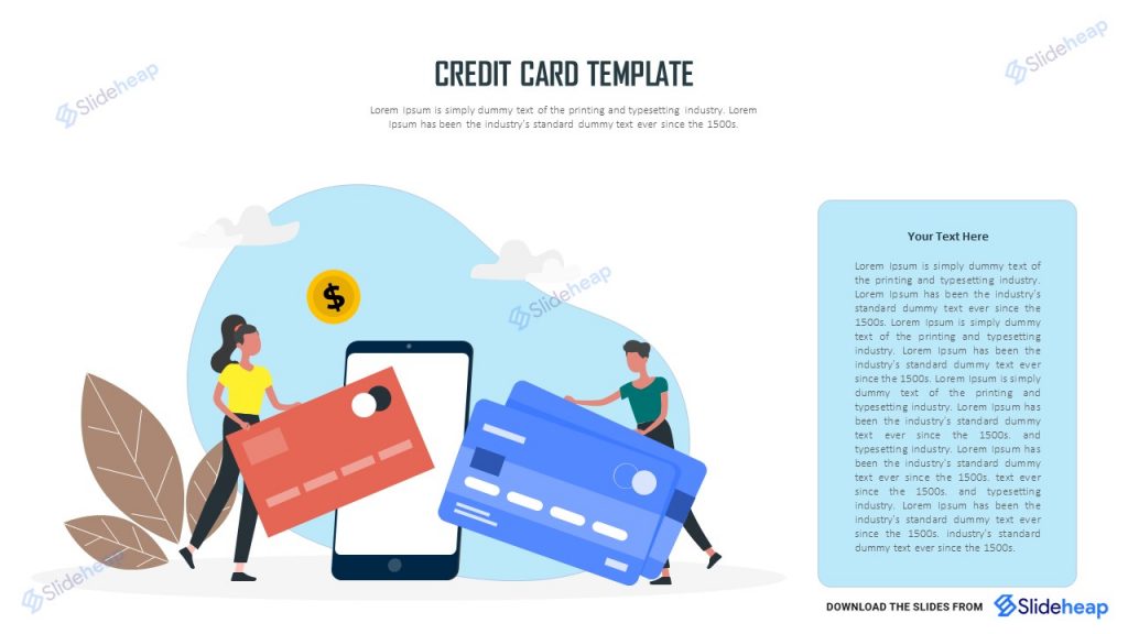 Credit Card Presentation Template - SlideHeap