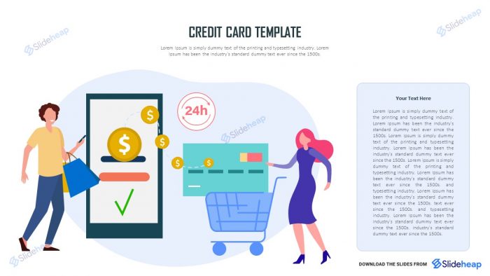 Credit Card Presentation Template - SlideHeap
