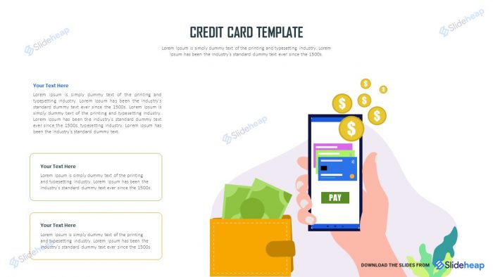 Credit Card Presentation Template - SlideHeap
