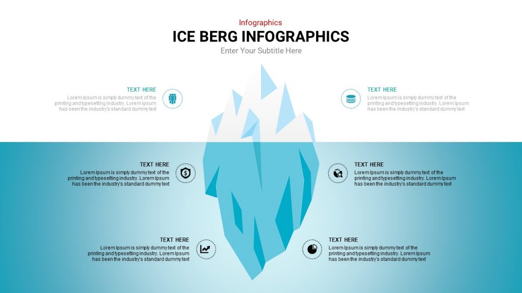 Iceberg Infographics Presentation Template - SlideHeap