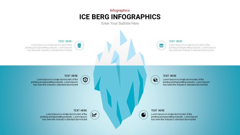 Iceberg Infographics Presentation Template - SlideHeap