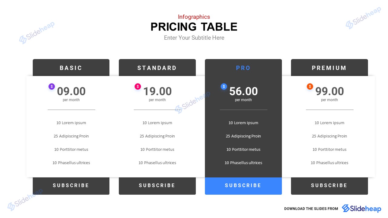 Powerpoint Table Templates