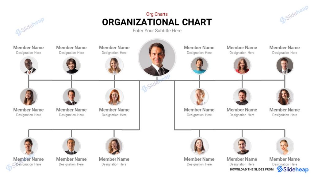Organizational Chart Template - Professional Hierarchy and Structure ...