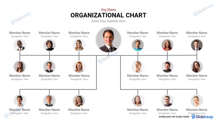 Organizational Chart Template - Professional Hierarchy and Structure ...