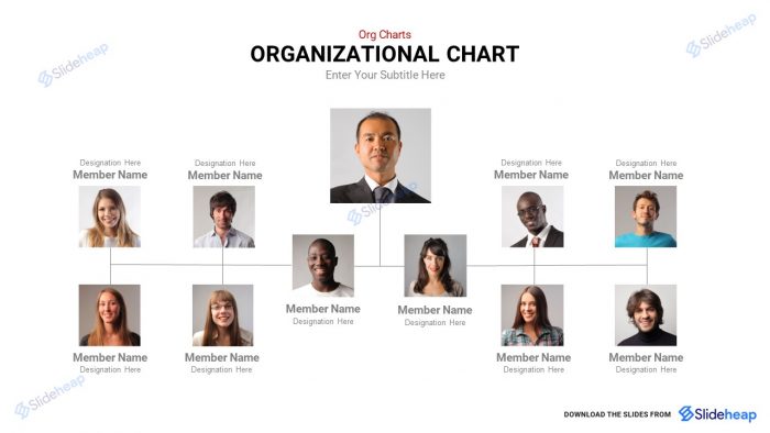 Organizational Chart Template - Professional Hierarchy and Structure ...