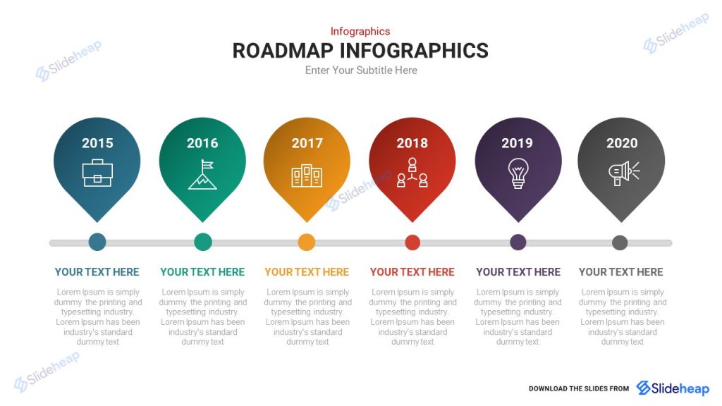 Roadmap Template for Google Slides and PowerPoint | Slideheap